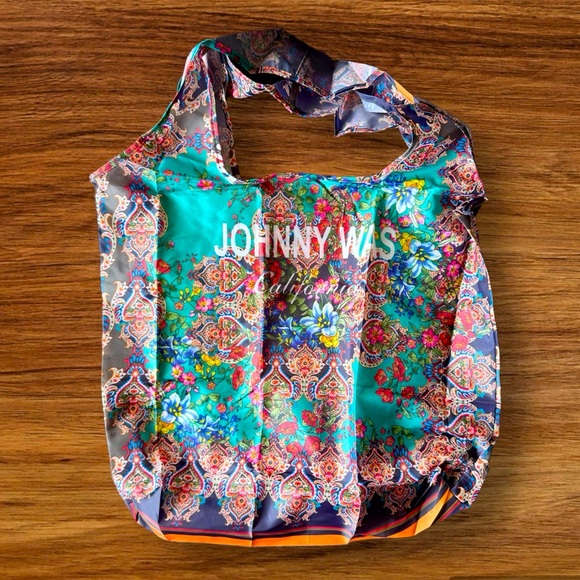 Johnny Was | Bags | Johnny Was Fold Up Nylon Tote | Poshmark
